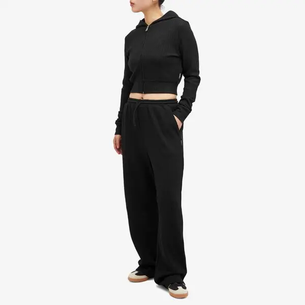 ADANOLA Waffle Zip Up Hoodie