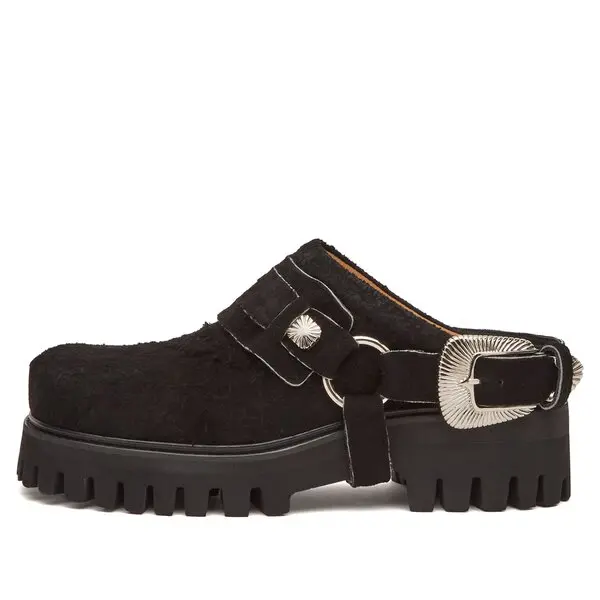 Toga Suede Chunky Shoes - Black