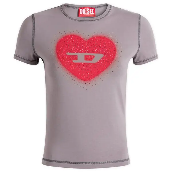 DIESEL® T-uncuties Ringer T-shirt - Grey