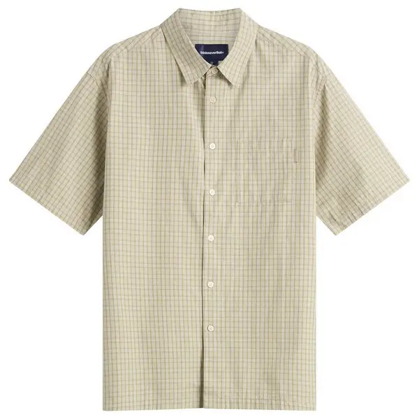 THISISNEVERTHAT Check Shorts Sleeve Shirt - Lemon