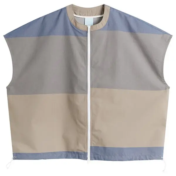EBIT Patchwork Gilet Jacket - Blue