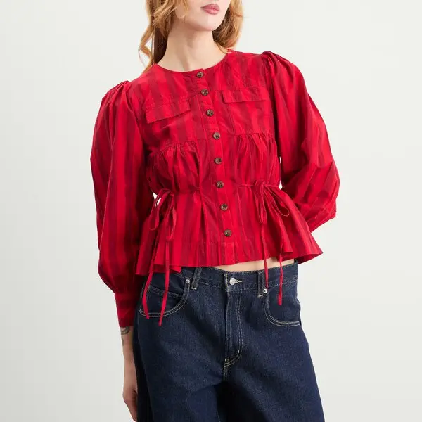DAMSON MADDER Charlize Stripe Blouse