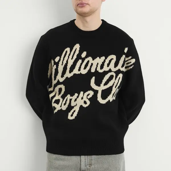 BILLIONAIRE BOYS CLUB Script Knitted Sweater