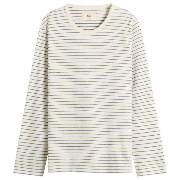 Folk Long Sleeve Textured Stripe T-shirt