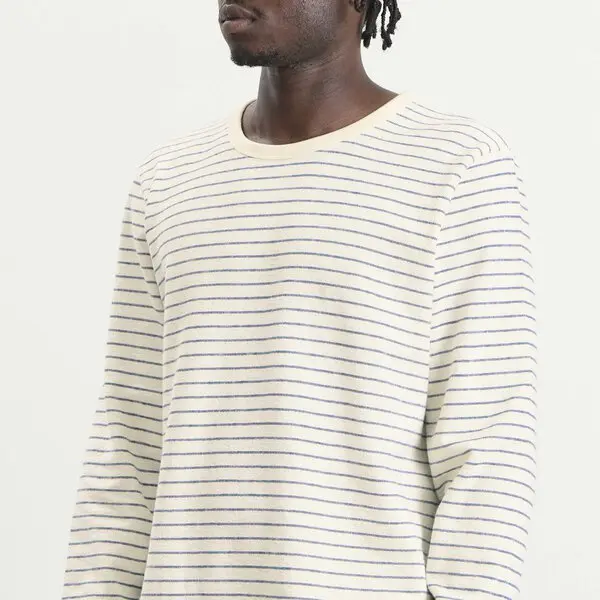 Folk Long Sleeve Textured Stripe T-shirt
