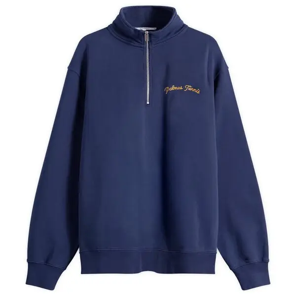 PALMES Western Quarter-zip Sweatshirt - Navy