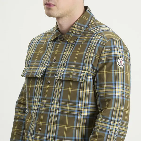 Moncler Eco Nylon Check Shirt Jacket