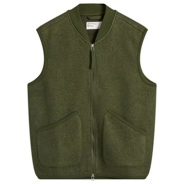 Universal Works Wool Fleece Zip Bomber Presented Jacket