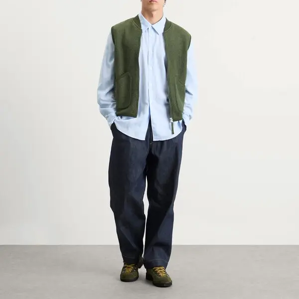 Universal Works Wool Fleece Zip Bomber Presented Jacket