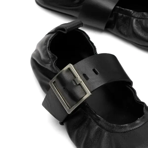 ALOHAS Sarea Leather Ballet Flat Shoes