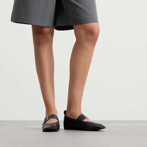 ALOHAS Sarea Leather Ballet Flat Shoes