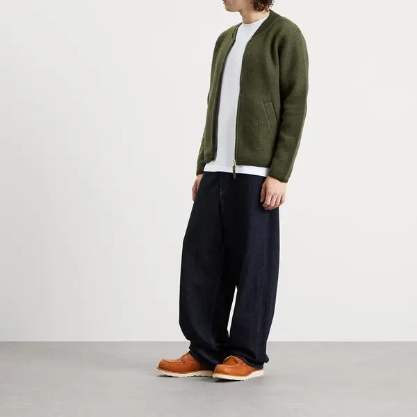 Universal Works Wool Fleece Zip Bomber Presented Jacket