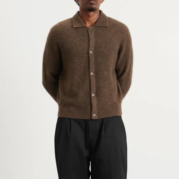PERCIVAL Archive Soft Knitted Collared Cardigan