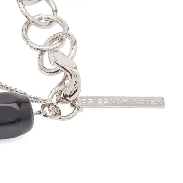 Dries Van Noten Onyx And Chain Bracelet