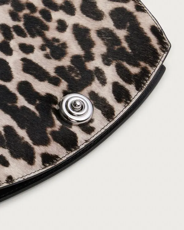 LIFFNER Pushlock Haircalf Clutch Bag