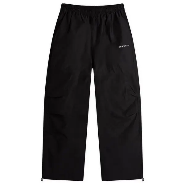 MKI MIYUKI ZOKU Washed Cotton Nylon Parachute Pants - Black