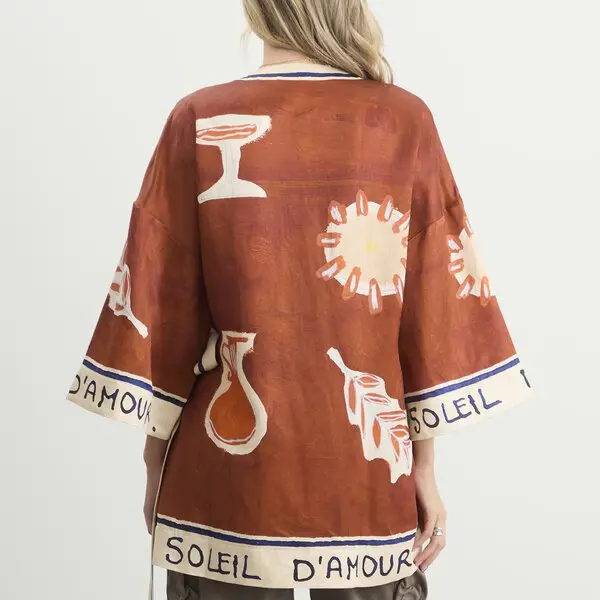 ALEMAIS Soleil D'amour Wrap Mini Dress