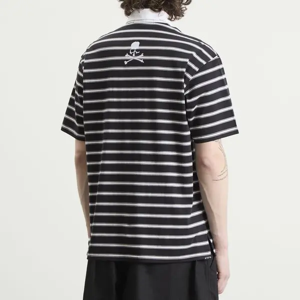 MASTERMIND WORLD Fine Gauge Stripe Ss Rugby Shirt