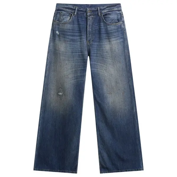 Acne Studios 2021 Blue Trafalgar Wide Leg Jeans
