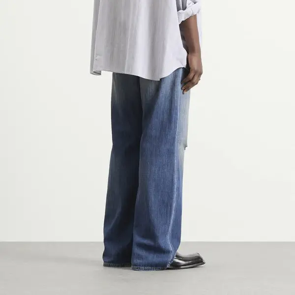 Acne Studios 2021 Blue Trafalgar Wide Leg Jeans