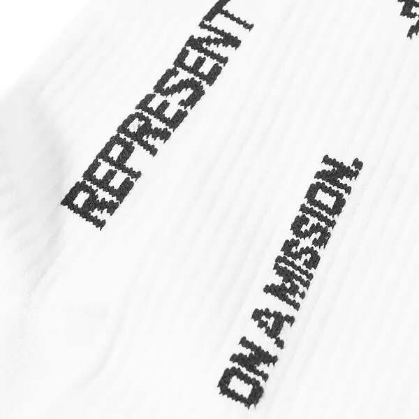 REPRESENT Team 247 3-pack Sock - White/black