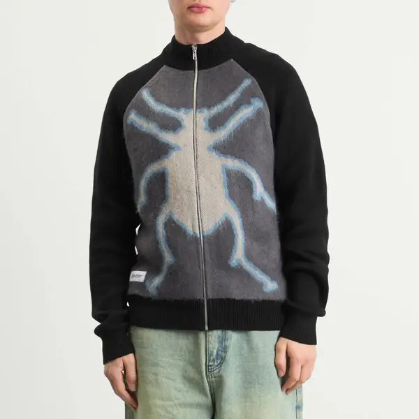 BUTTER GOODS Beetle Zip Knit Sweater