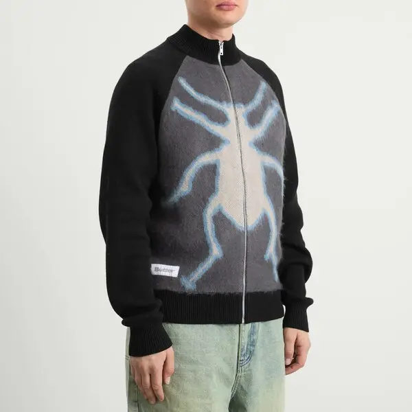 BUTTER GOODS Beetle Zip Knit Sweater