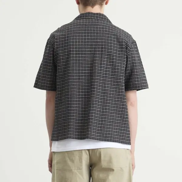 CAFÉ MOUNTAIN Loose Check Vacation Shirt