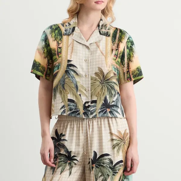 Amiri Paradise Print Shirt | | 100% Silk | End Clothing