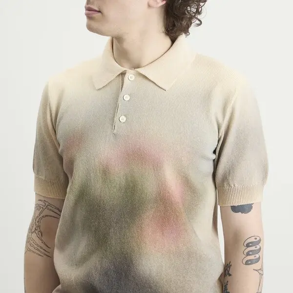 MAISON MARGIELA Knitted Cotton Polo Shirt