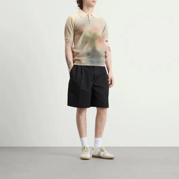 MAISON MARGIELA Knitted Cotton Polo Shirt