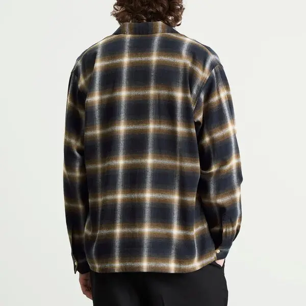SECOND / LAYER Logan Ombre Long Sleeve Check Shirt