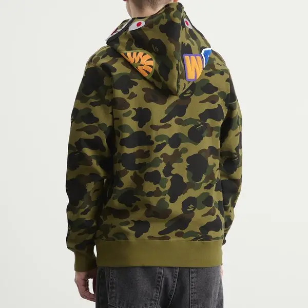 A BATHING APE 1st Camo Full Zip Shark Hoodie