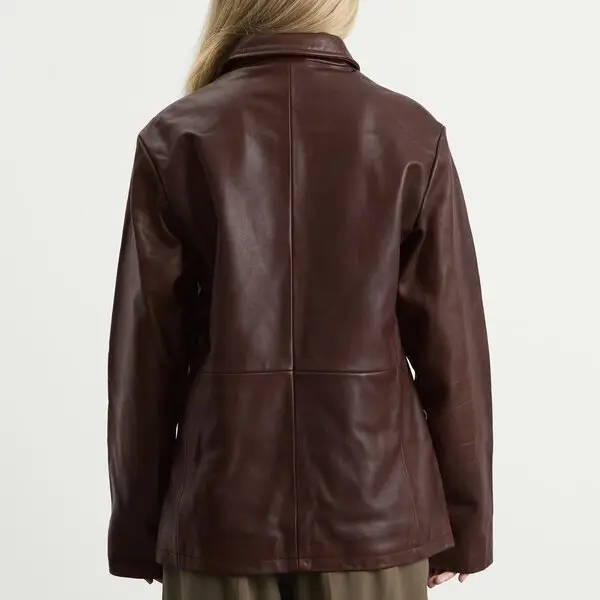 Studio Nicholson Landau Slim Fit Leather Jacket
