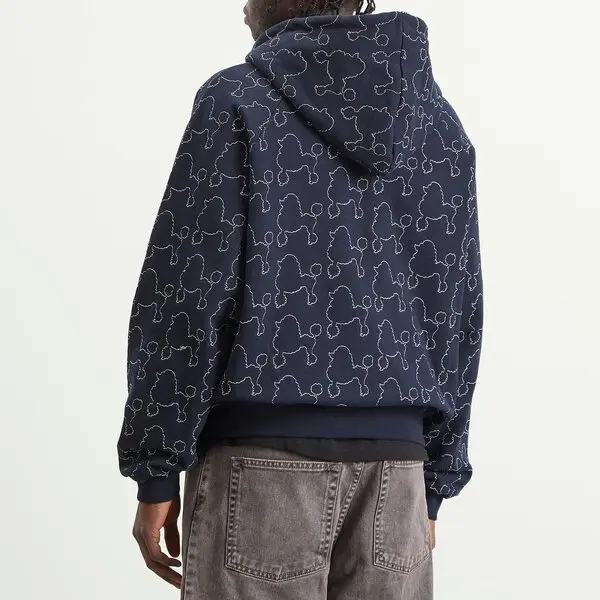 TTT MSW Dog Embroidery Zip Hoodie