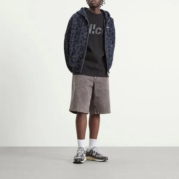 TTT MSW Dog Embroidery Zip Hoodie