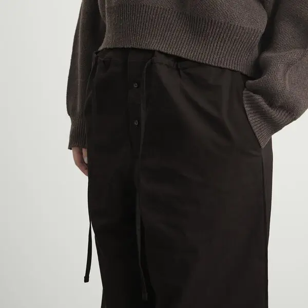 DEIJI STUDIOS Two Band Trousers - Black
