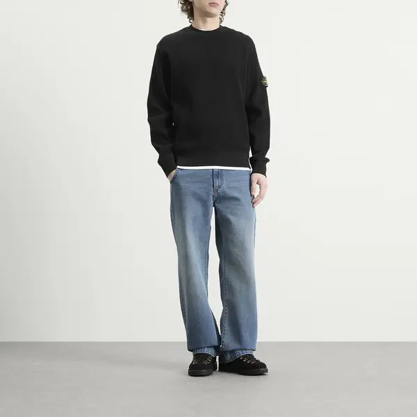 Stone Island Waffle Crew Neck Sweatshirt
