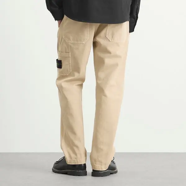 Stone Island Panama Cotton Old Effect Work Pants