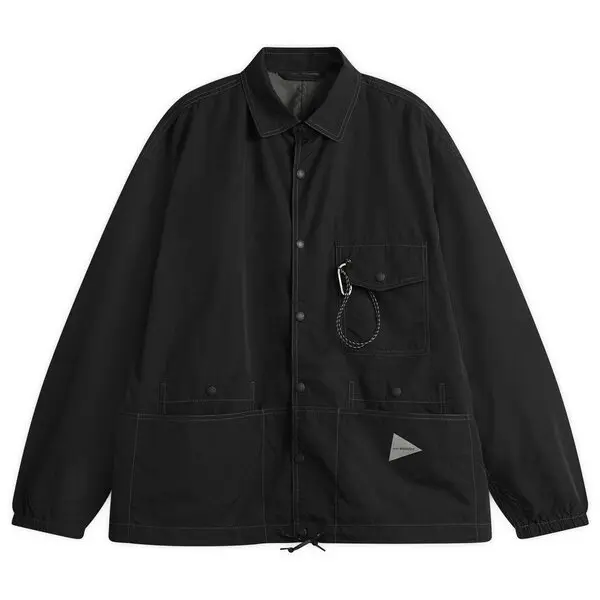AND WANDER Crinkled Nylon Shirt Jacket