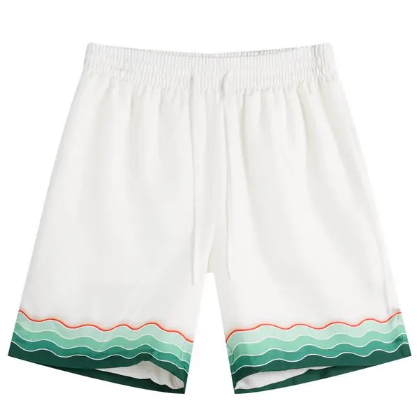 Casablanca Silk Twill Montagne Drawstring Shorts