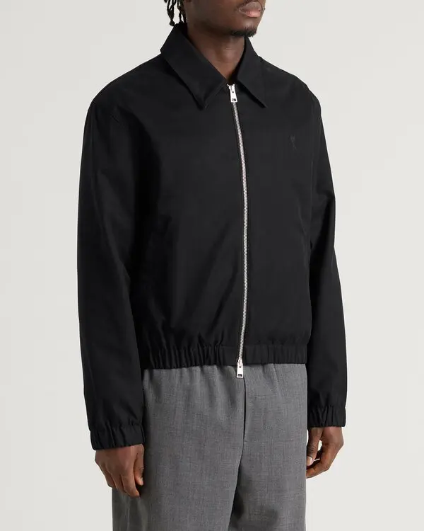 AMI Paris Cotton Adc Padded Zipped Jacket