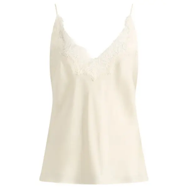 RÓHE Lace Silk Camisole - Cream
