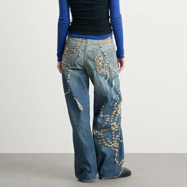 Acne Studios Jewellery Printed Jeans