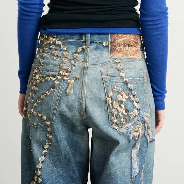 Acne Studios Jewellery Printed Jeans
