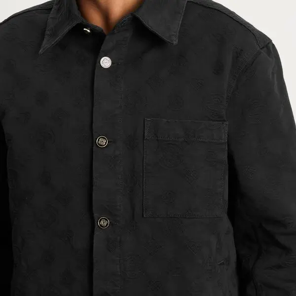 Casablanca Denim Monogram Shacket Jacket