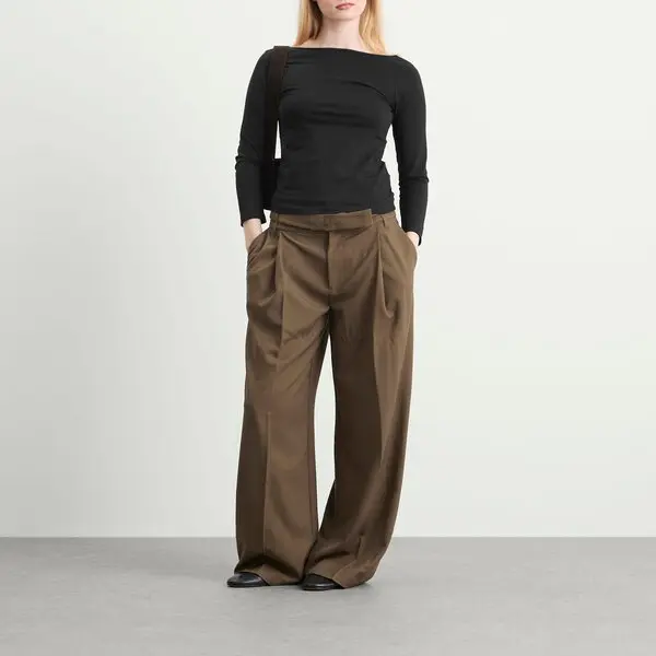 ST. AGNI Soft Jersey Ballerina Top