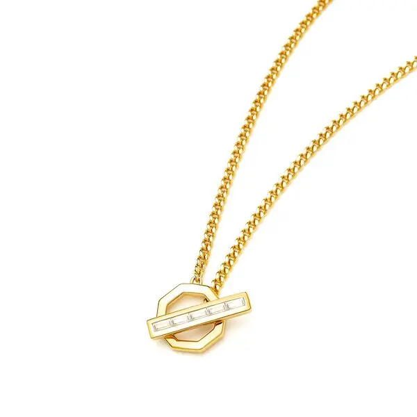 MISSOMA X Lucy Williams T-bar Hex Pendant Necklace