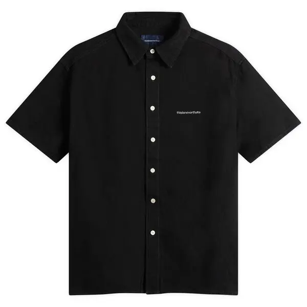 THISISNEVERTHAT Washed Denim Shorts Sleeve Shirt