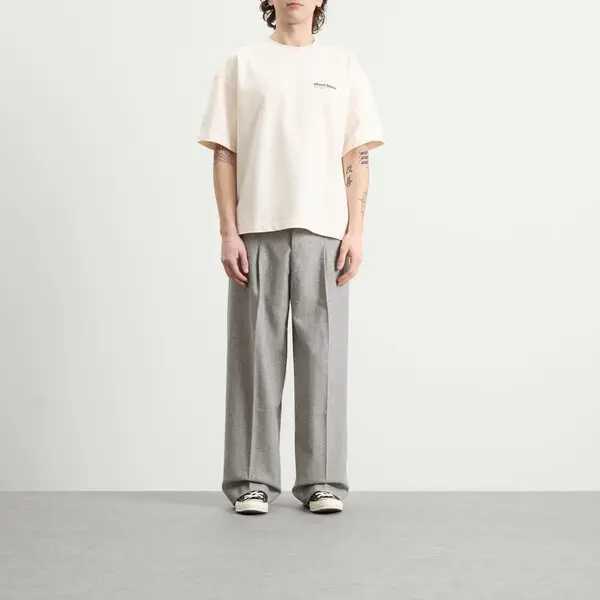 ABOUT:BLANK Herringbone Tailored Wide Leg Trouser